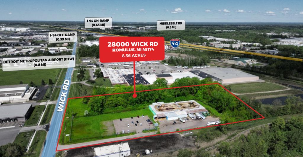 Ryan Stipp Sells ±28,480 SF ±8.36 Acre Heavy Industrial Site in Romulus ...